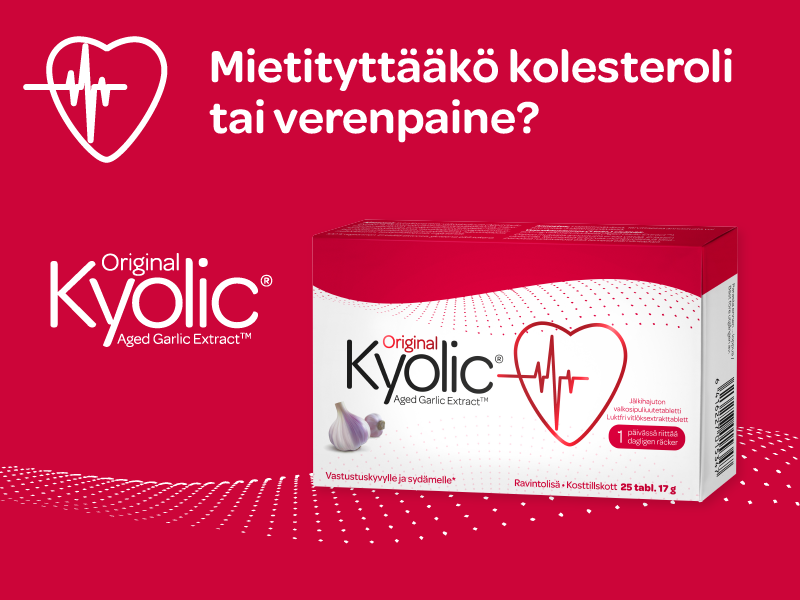 Kolesteroli ja verenpaine koholla? Apua yllättävästä luonnonaineesta