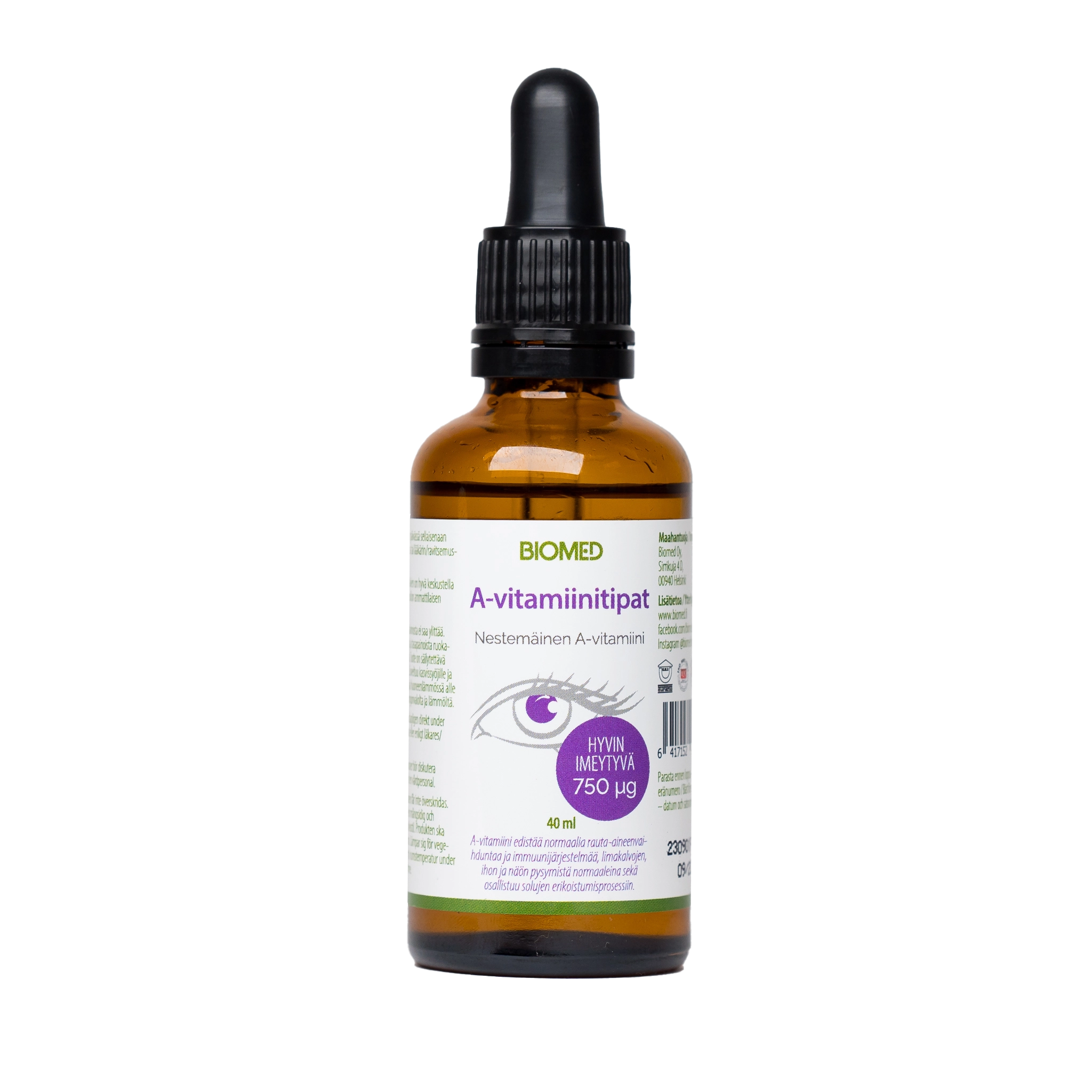 Biomed A-vitamiinitipat | Nestemäinen A-vitamiini 🫶