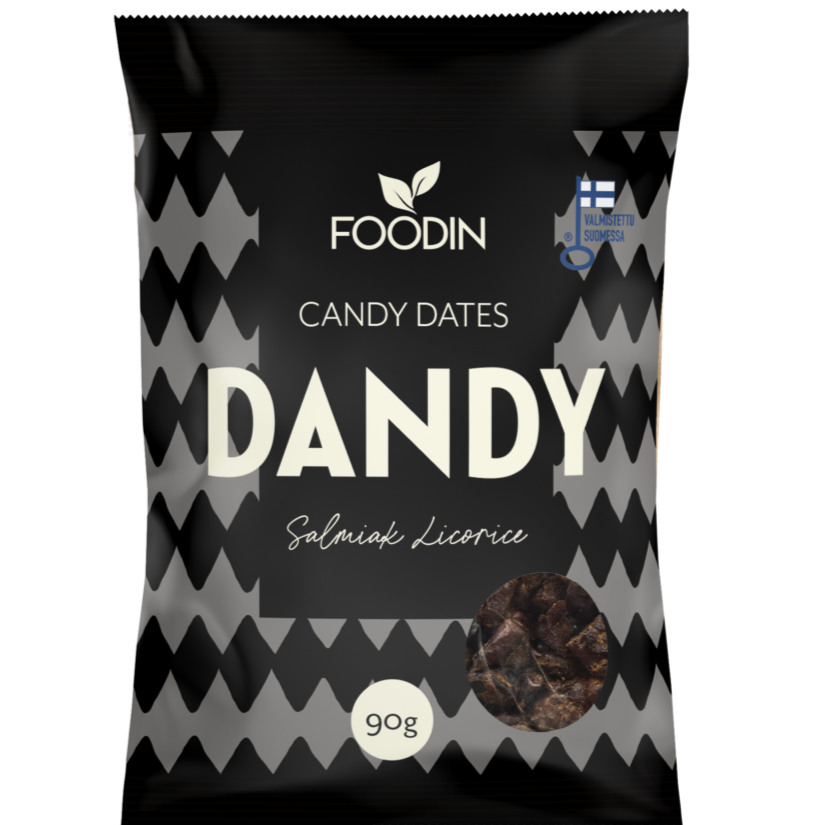 Foodin Dandy Candy Dates Salmiak Liquorice | Ihana karkkitaateli 😋