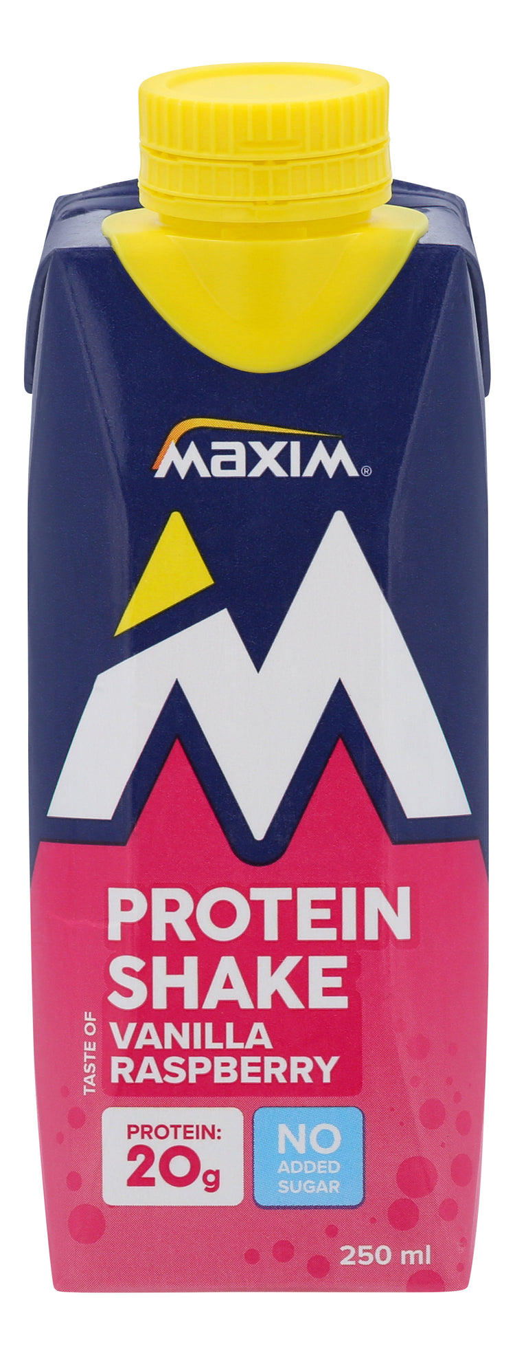Maxim Vanilla Raspberry Proteiinijuoma 8-pack | 20 g proteiinia