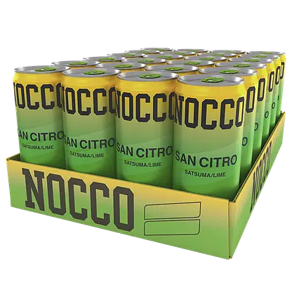 NOCCO BCAA San Citro Energiajuoma 24-pack | Raikasta energiaa 🍋