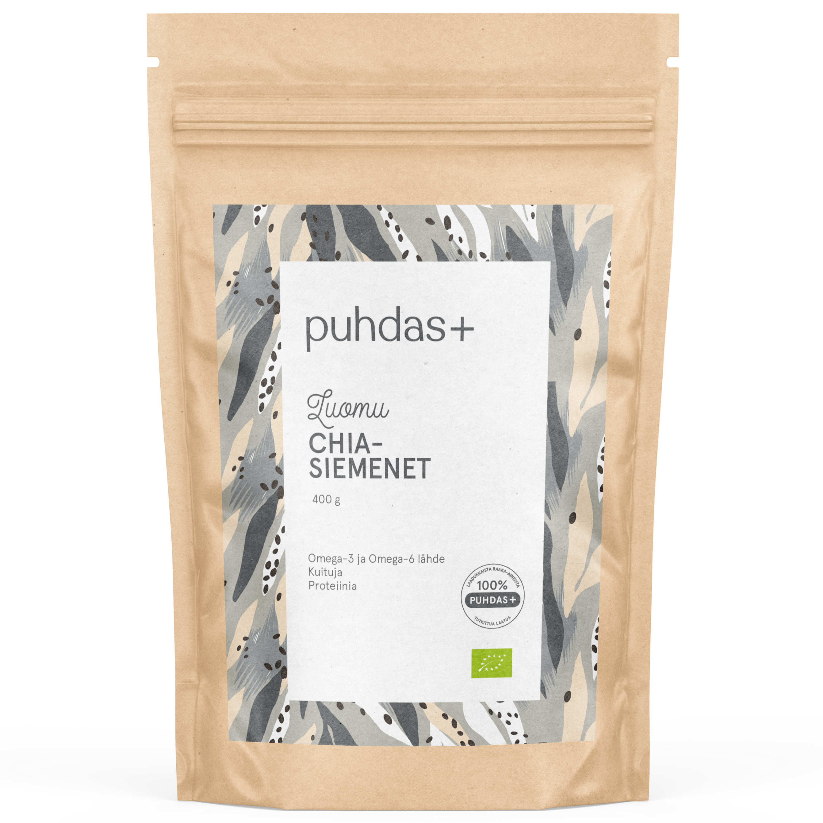 Puhdas+ Luomu Chia-siemenet | Täynnä energiaa ja ravinteita!