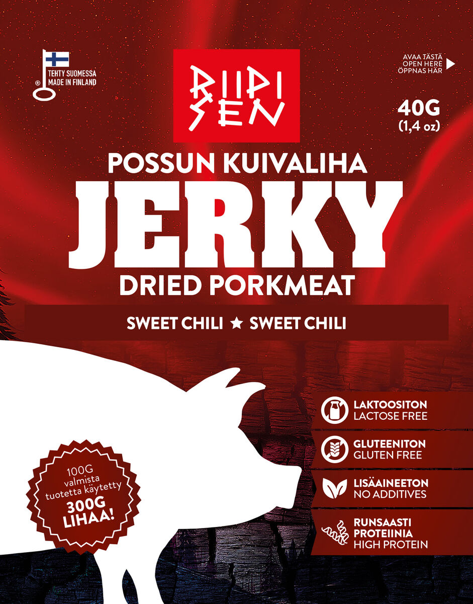 Riipisen Possun Kuivaliha Sweet Chili | Lempeän tulinen 🌶️