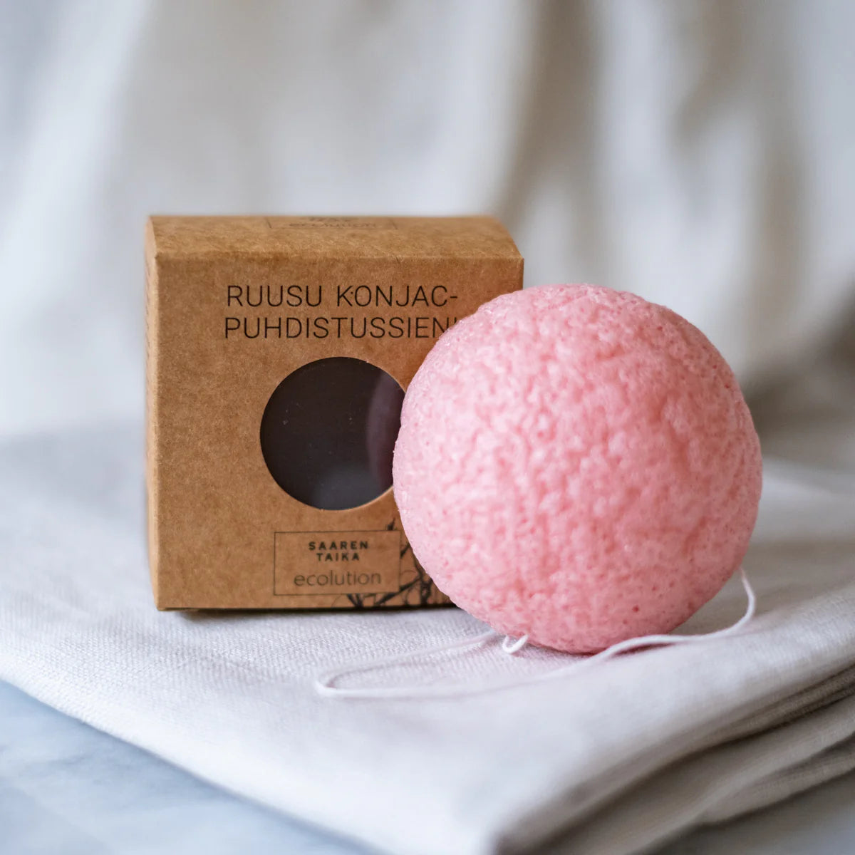 Saaren Taika Ecolution Ruusu Konjac Puhdistussieni | Hehkuva iho 🌸