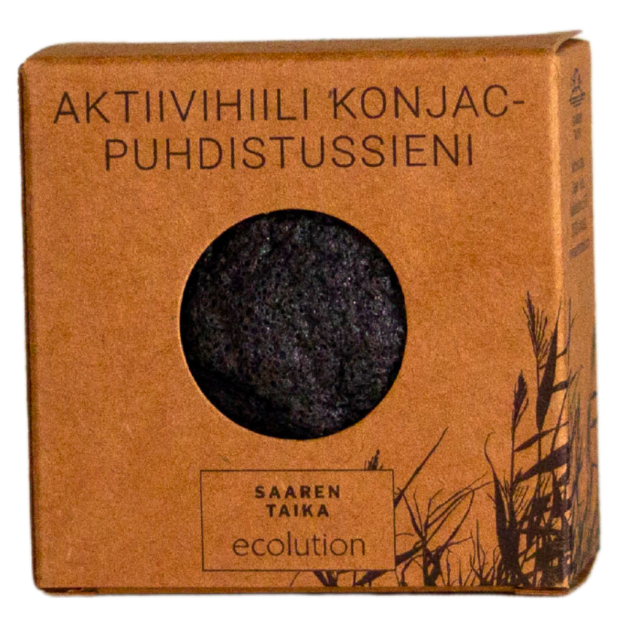 Saaren Taika Aktiivihiili Konjac Sieni | Puhdistaa Luonnollisesti 😌