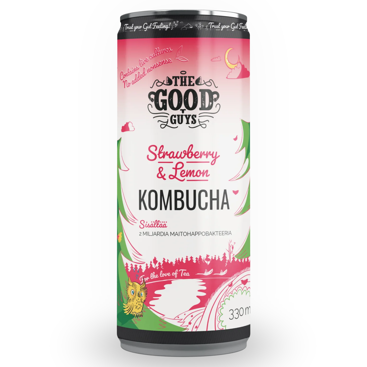 The Good Guys Luomu Kombucha Strawberry & Lemon 🍓🍋