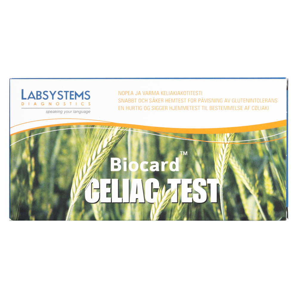 Biocard Keliakiatesti | Nopea ja luotettava kotitesti keliakiaan 💛