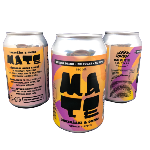 Matelaituri Mate Energy Drink Ginger-Apple - luonnollinen energiajuoma