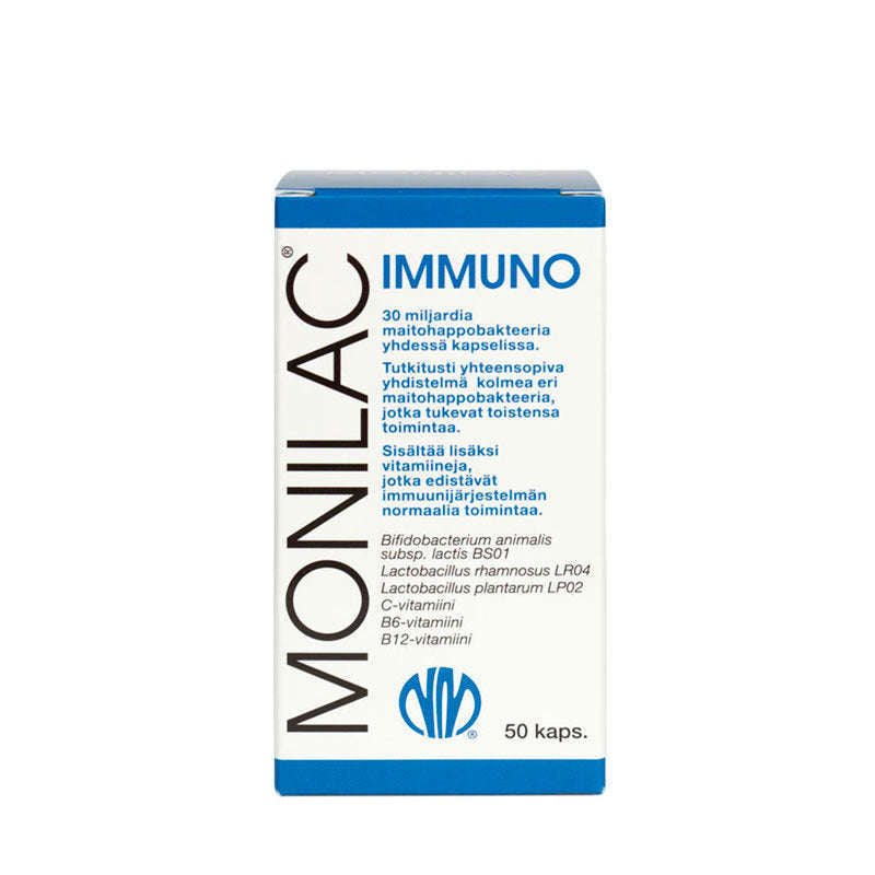 Natura Media Monilac Immuno - maitohappobakteerit+vitamiinit