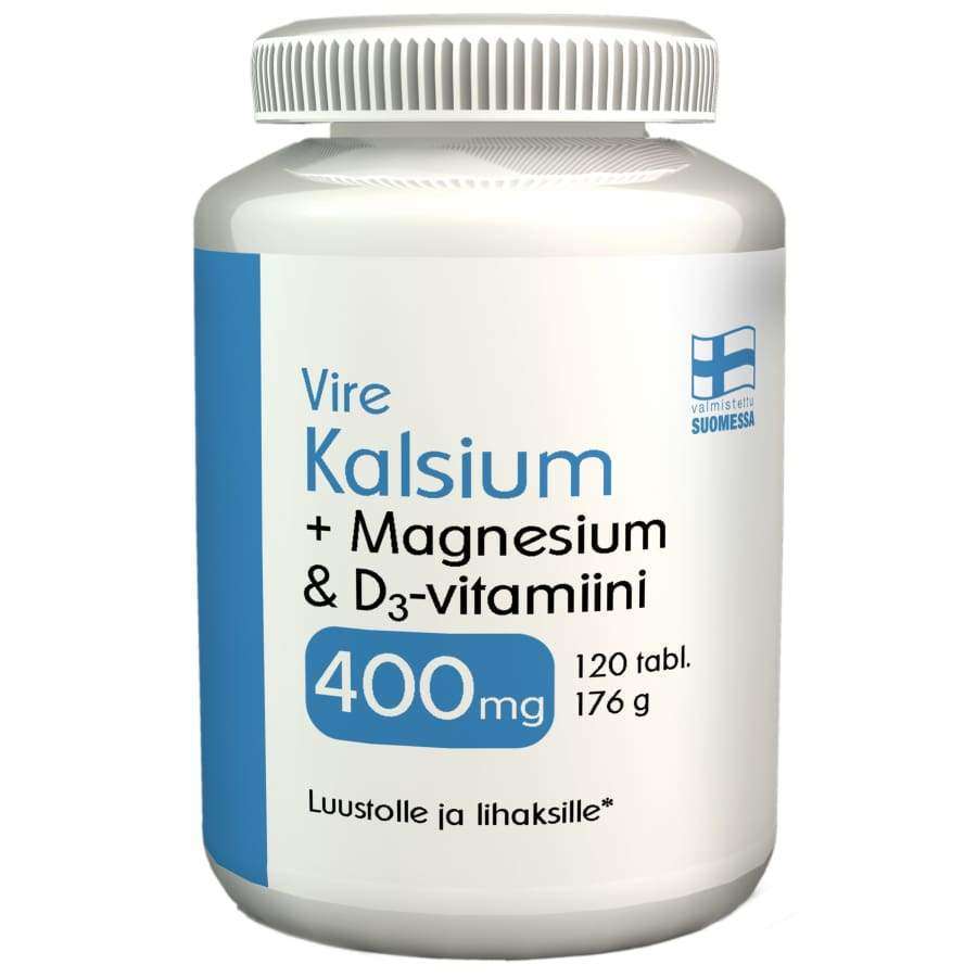 Vire Kalsium + Magnesium & D-vitamiini luustolle ja lihaksille
